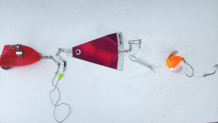 Downrigger Trolling for salmon